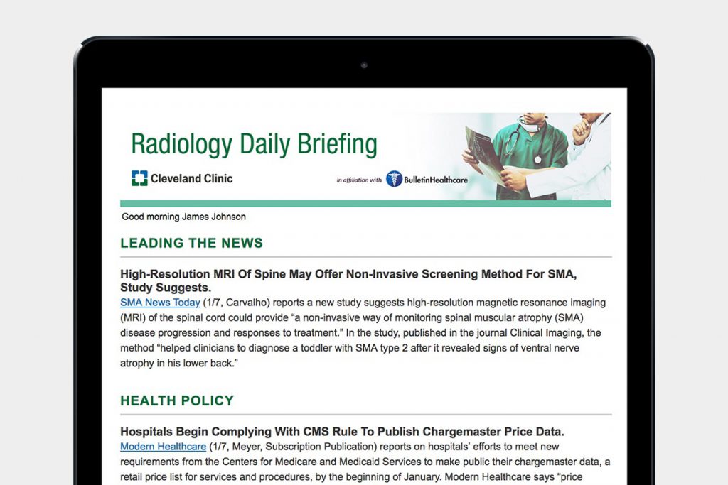 BulletinHealthcare Launches Radiology-Focused News Briefing - Bulletin ...